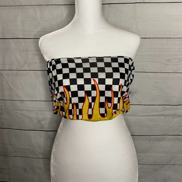 SHEIN | Tops | Flame Crop Top | Poshmark